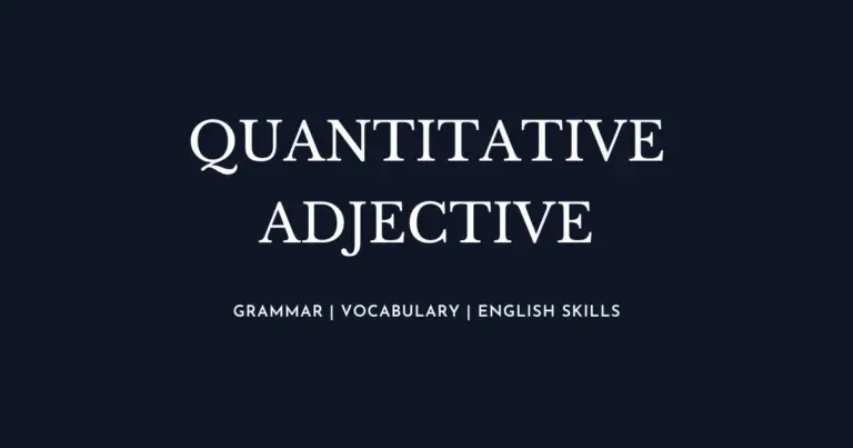 Quantitative Adjectives | Easy Definition and Examples [year]